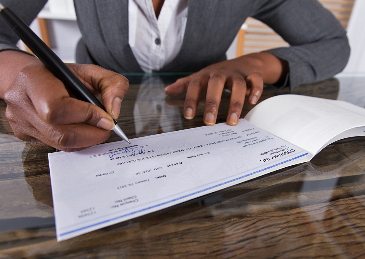 Check fraud security features for checks and documents