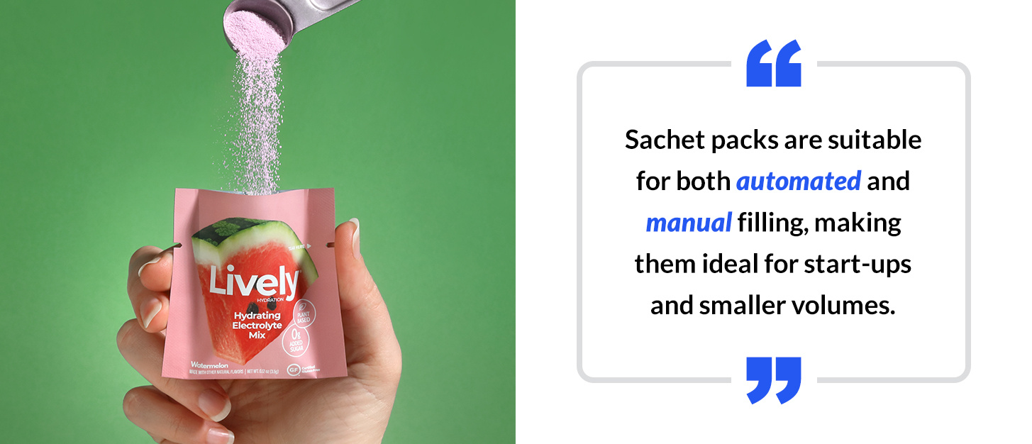 Stick pack vs. sachet pack flexible packaging